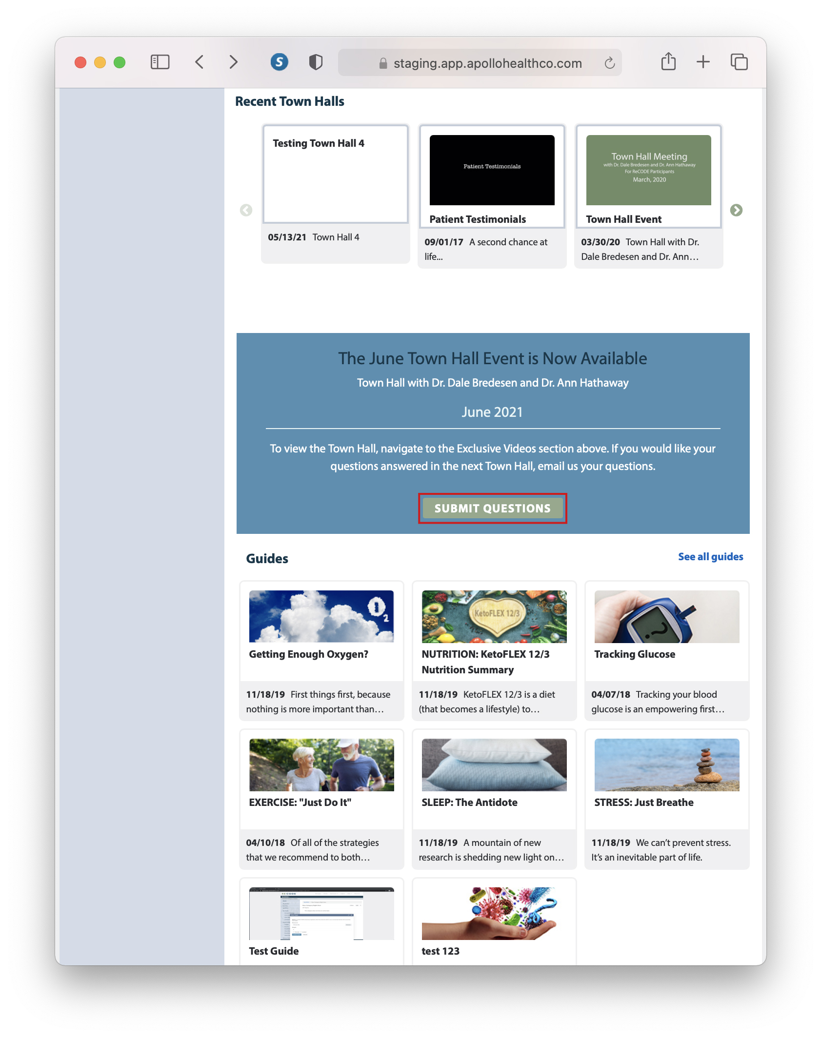 How do I submit my question for the participant Town Hall with Dr ...