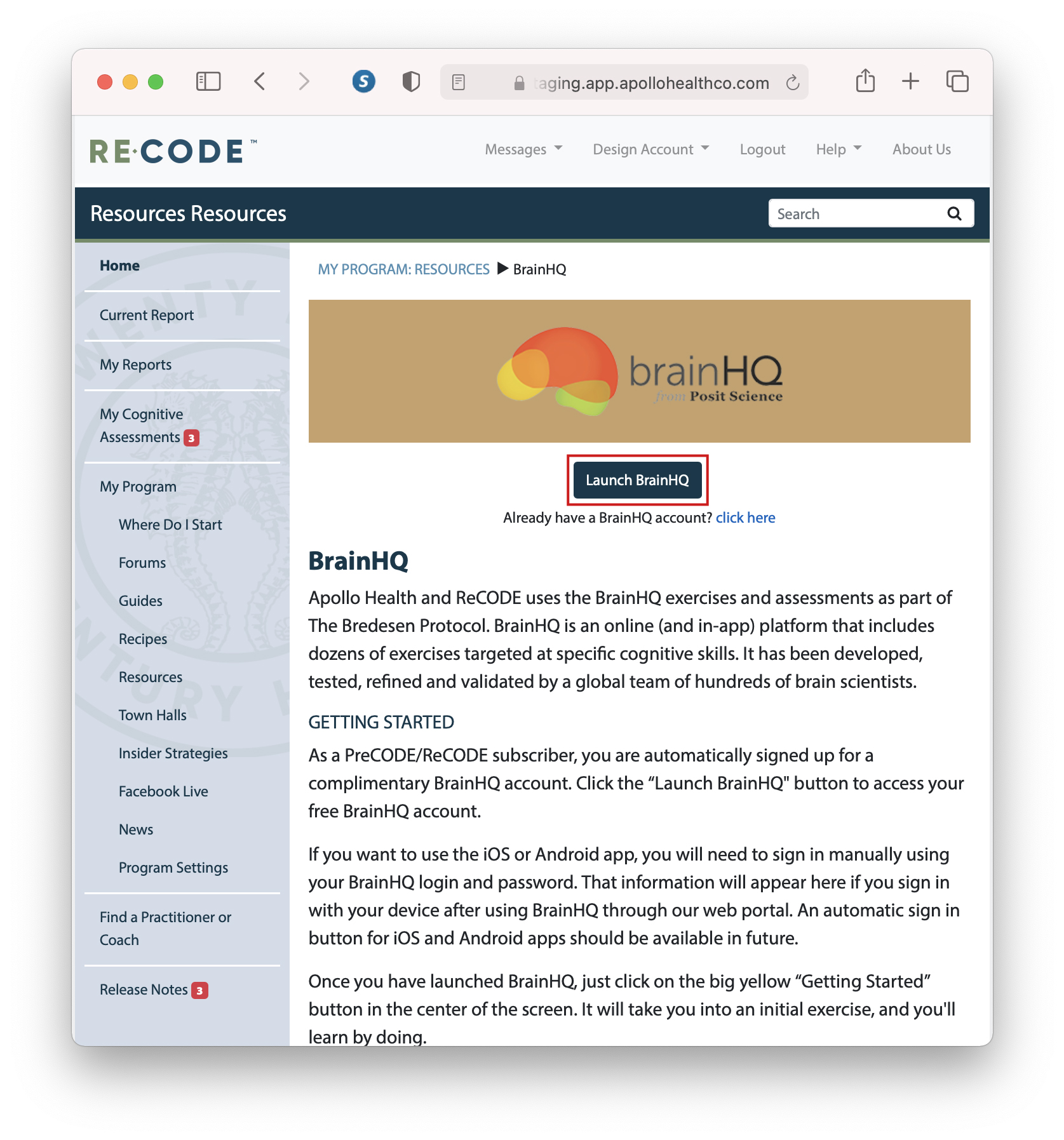 How To: Find Your BrainHQ Login ID and Password – Apollo Health